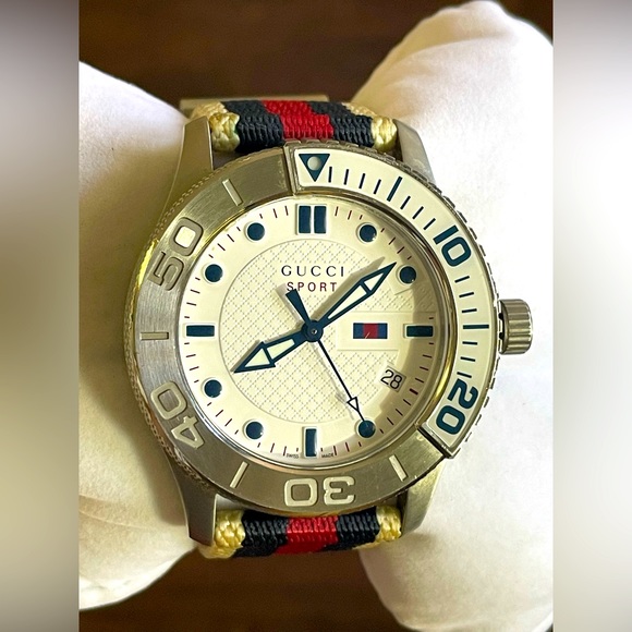 Gucci | Accessories | Gucci Sport Mens Ya26231 1262 Nylon Strap | Poshmark